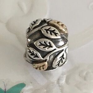 Pandora | Jewelry | Authentic Retired Pandora Two Tone Leaves Tree Of ...
